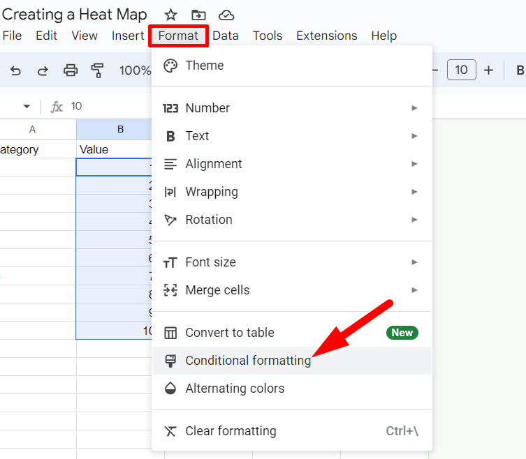How to Create a Heat Map in Google Sheets (2 Methods) - Supatool